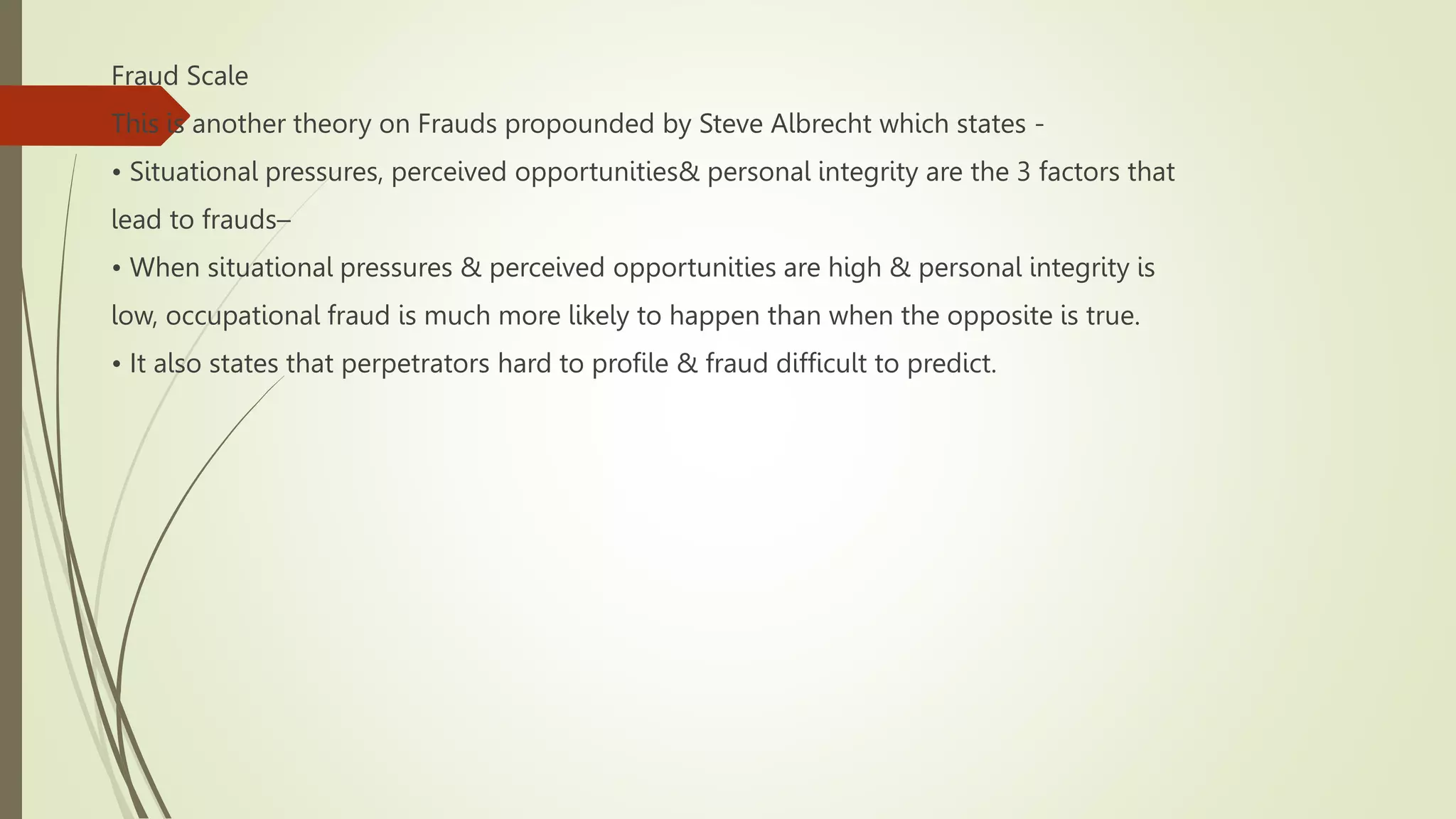 Forensic Accounting Frauds and Fraud theories | PPTX