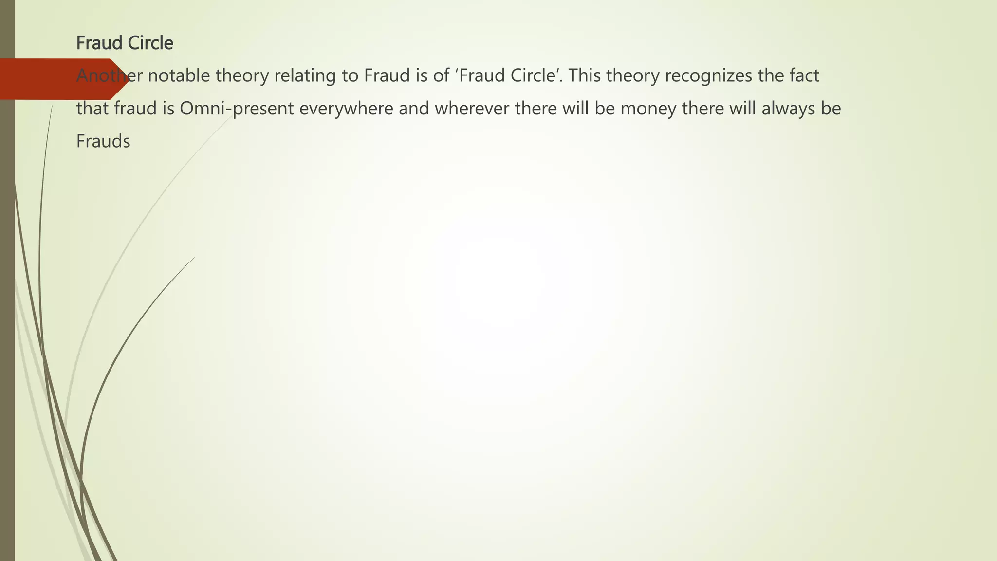 Forensic Accounting Frauds and Fraud theories | PPTX