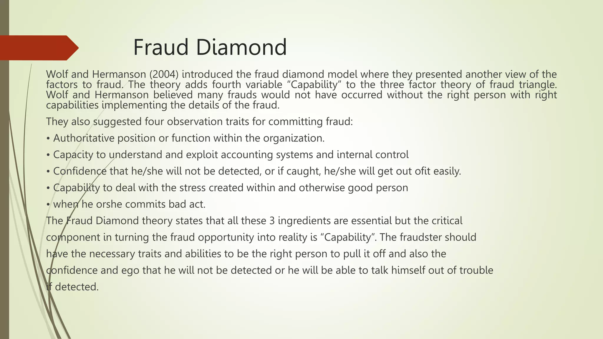 Forensic Accounting Frauds and Fraud theories | PPTX