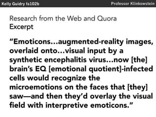 FA102B Final | Kelly Guidry | PPT