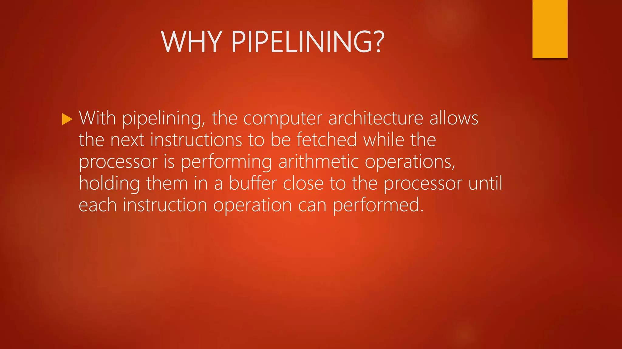 pipelining and hazards occure in assembly language. | PPTX