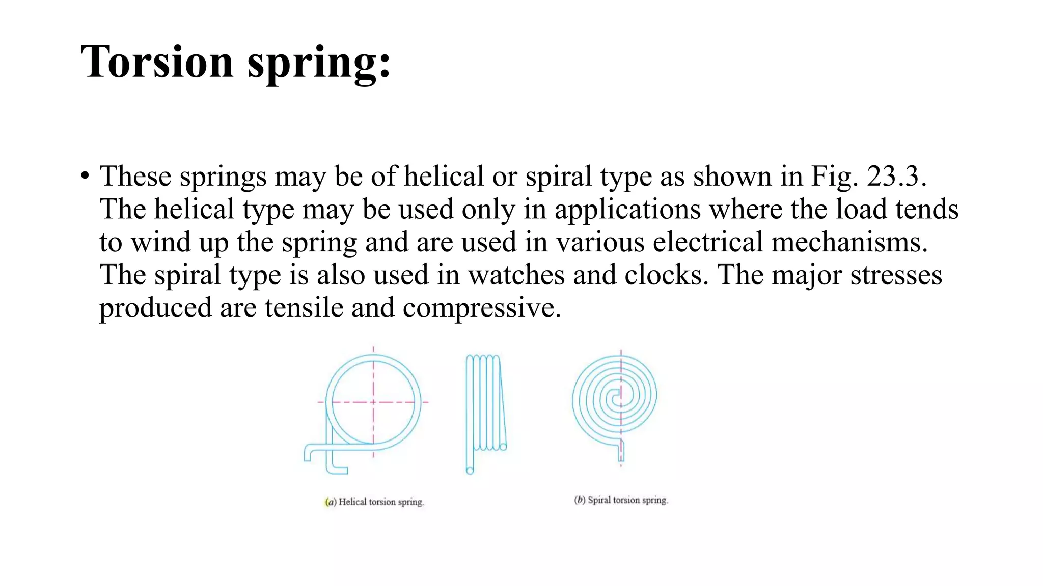 spring, types, working and advantages and disadvantages. | PPTX