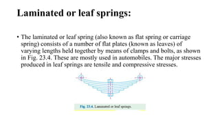 spring, types, working and advantages and disadvantages. | PPTX