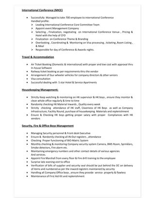 My Resume - Administartion updated 1 | PDF