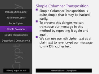 Transposition Cipher | PPTX