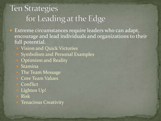 Endurance Leadership Lessons | PPTX