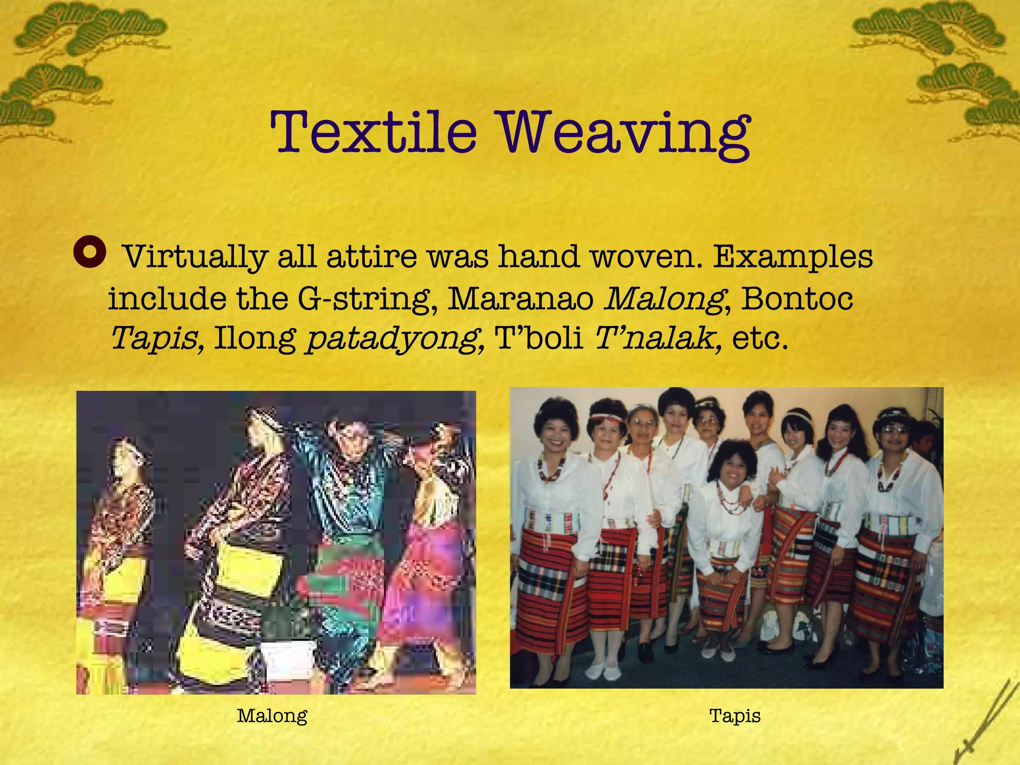 Fa 28 weaving history | PPT