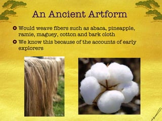 Fa 28 weaving history | PPT