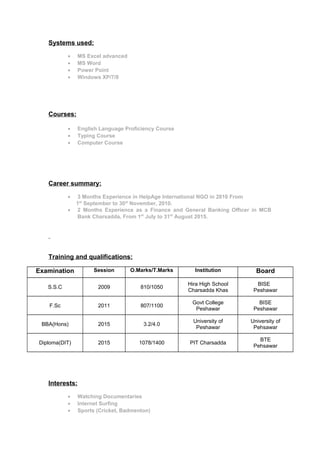 Waqar CV | PDF