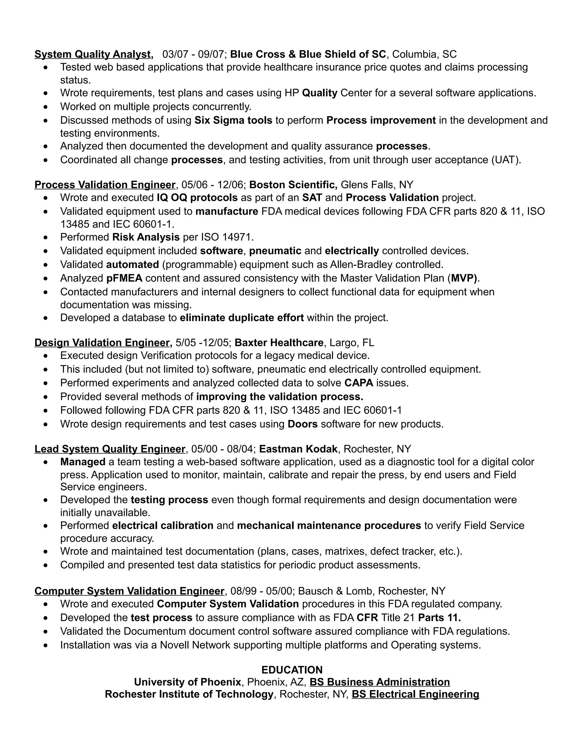 Jake Essig FDA QA Engineer - 3May2016 | DOC