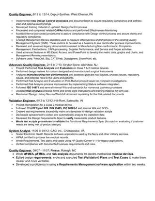 Jake Essig FDA QA Engineer - 3May2016 | PDF