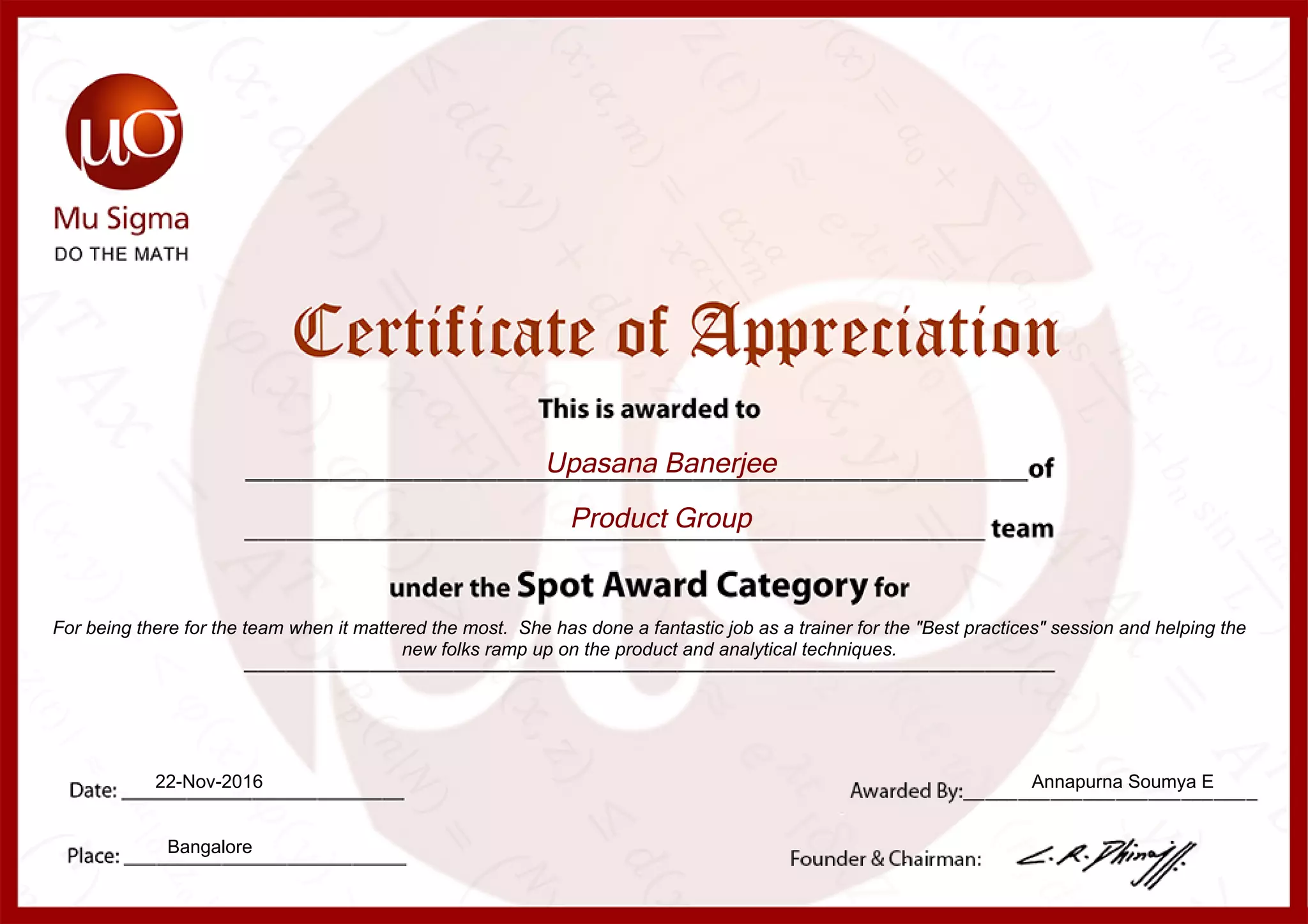 SPOT AWARD.Pdf