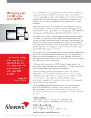 FileWave-General | PDF | Operating Systems | Computer Software and Applications