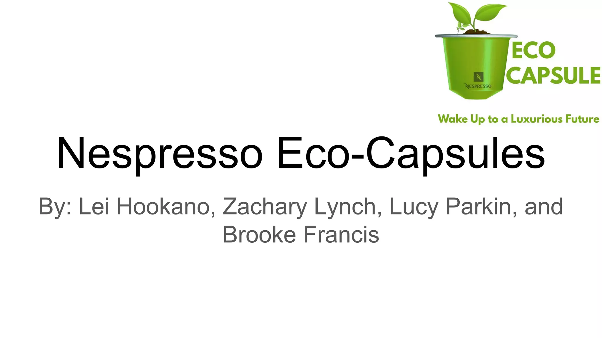 Nespresso Eco-Capsules | PDF