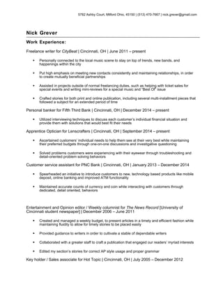 Grever resume | DOC
