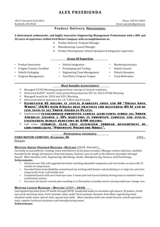 Alex Przebienda Resume | DOC