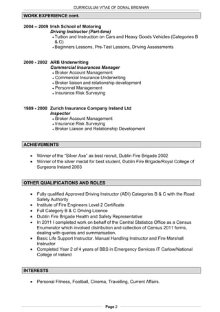 Curriculum Vitae May 2015 | DOC