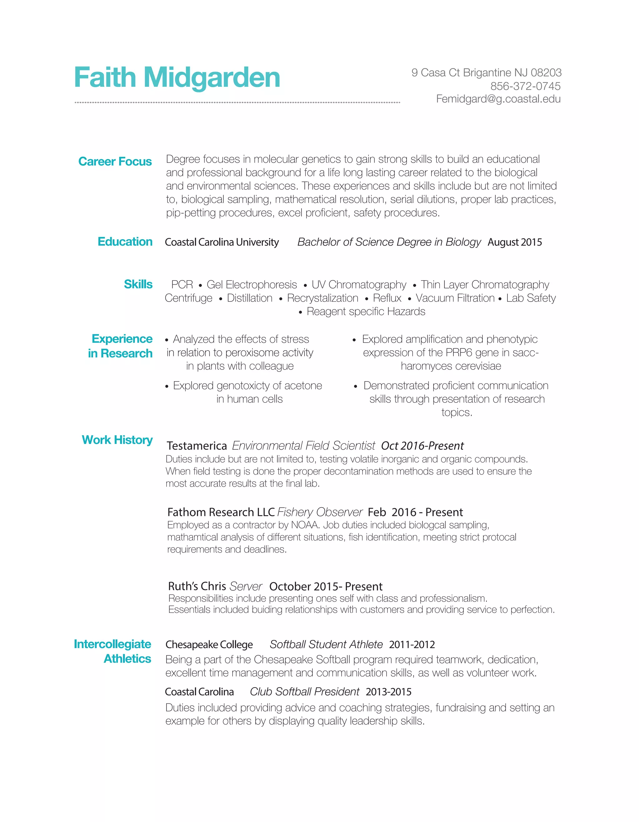 FaithmidgardenResume | PDF