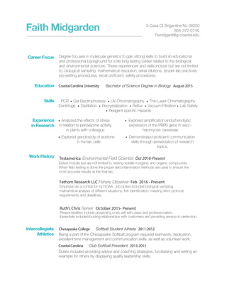 FaithmidgardenResume | PDF