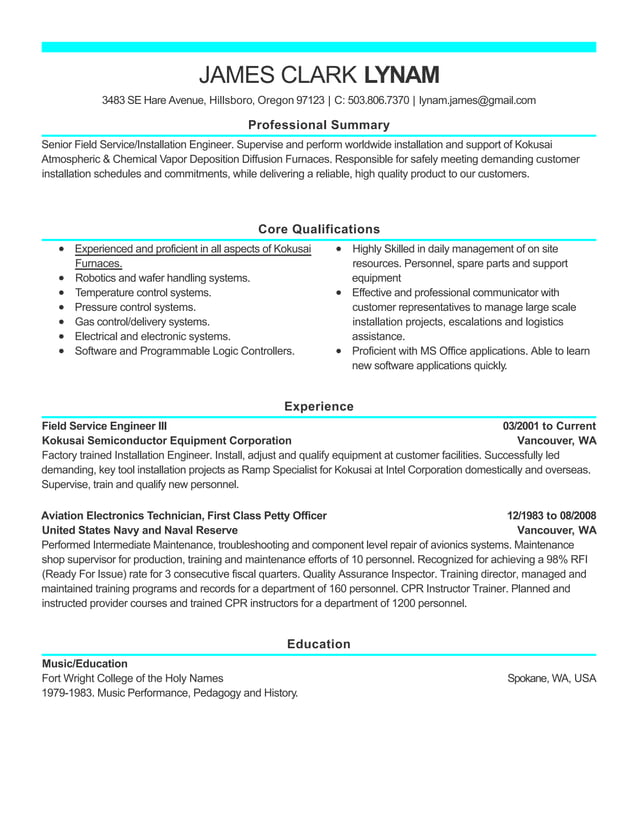 James Lynam Resume | PDF