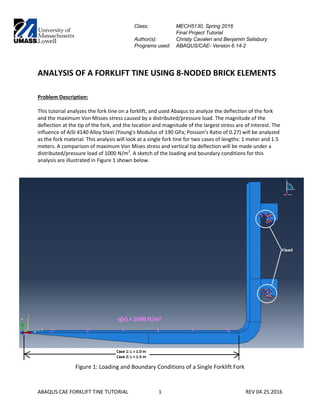 FEA Final Project | PDF