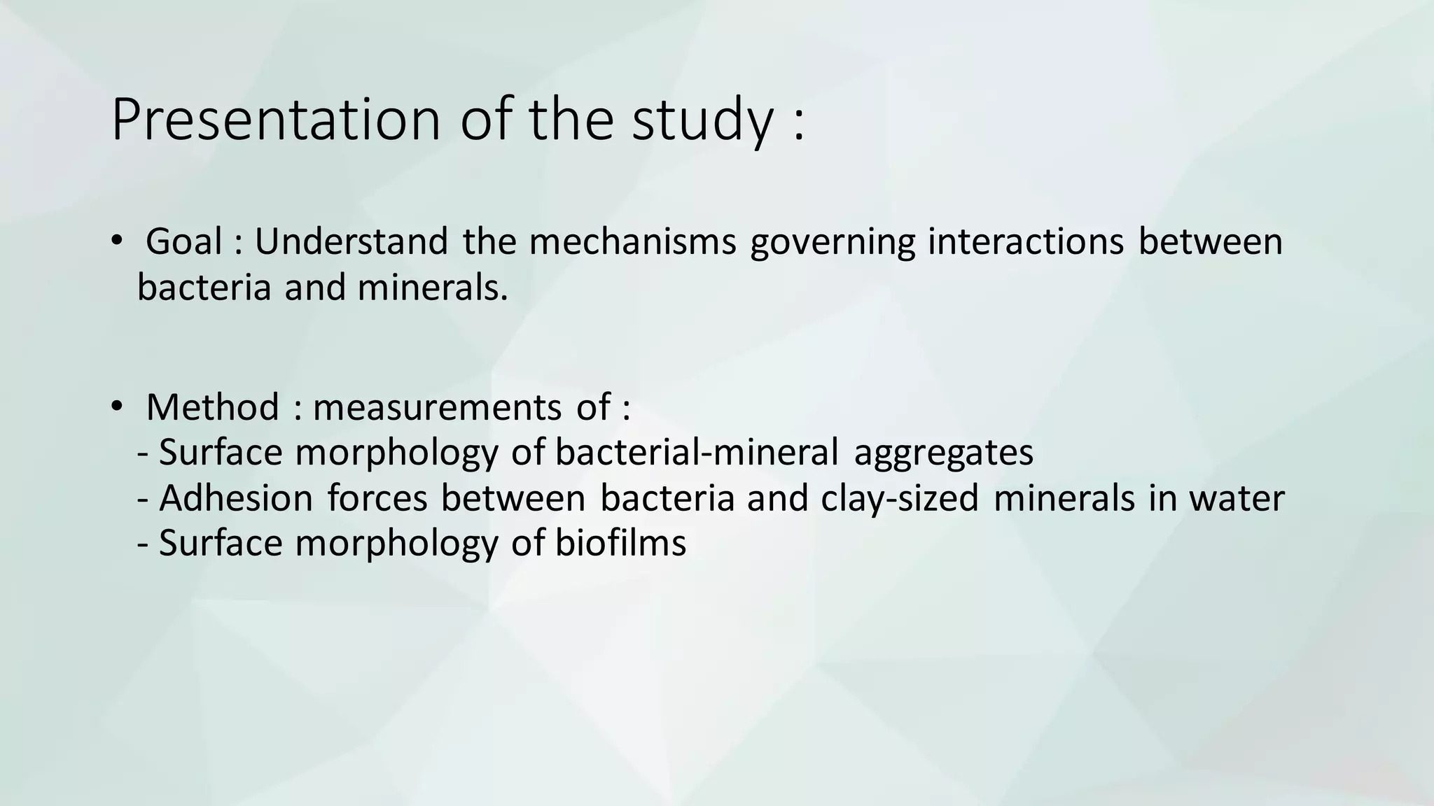 Atomic force microscopy measurements of bacterial adhesion and biofilm ...