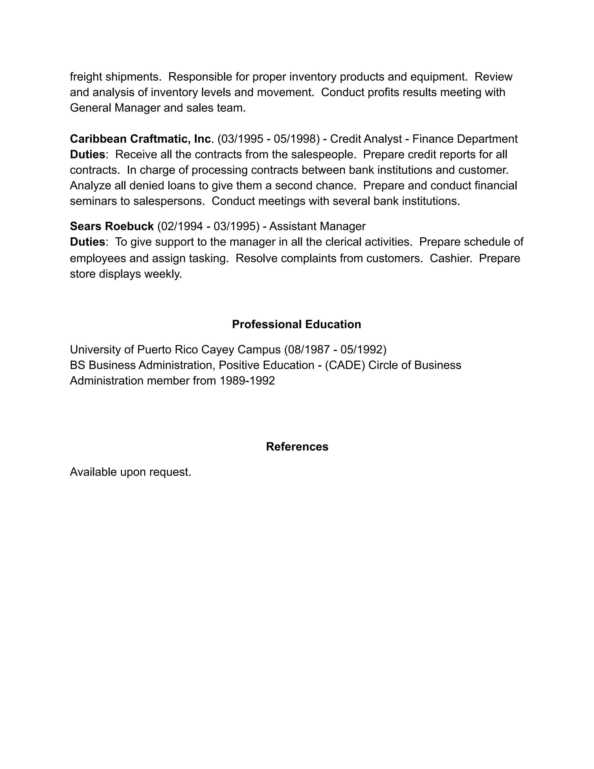 Resume Arlene Rivera | PDF | Sales | Business