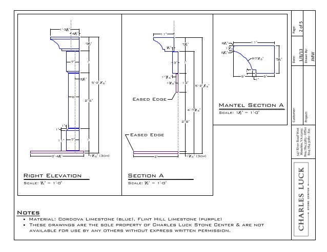 Fireplace Surround - Shop Drawings - 1.8.13
