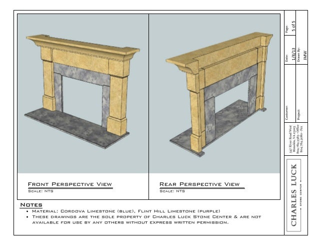 Fireplace Surround - Shop Drawings - 1.8.13