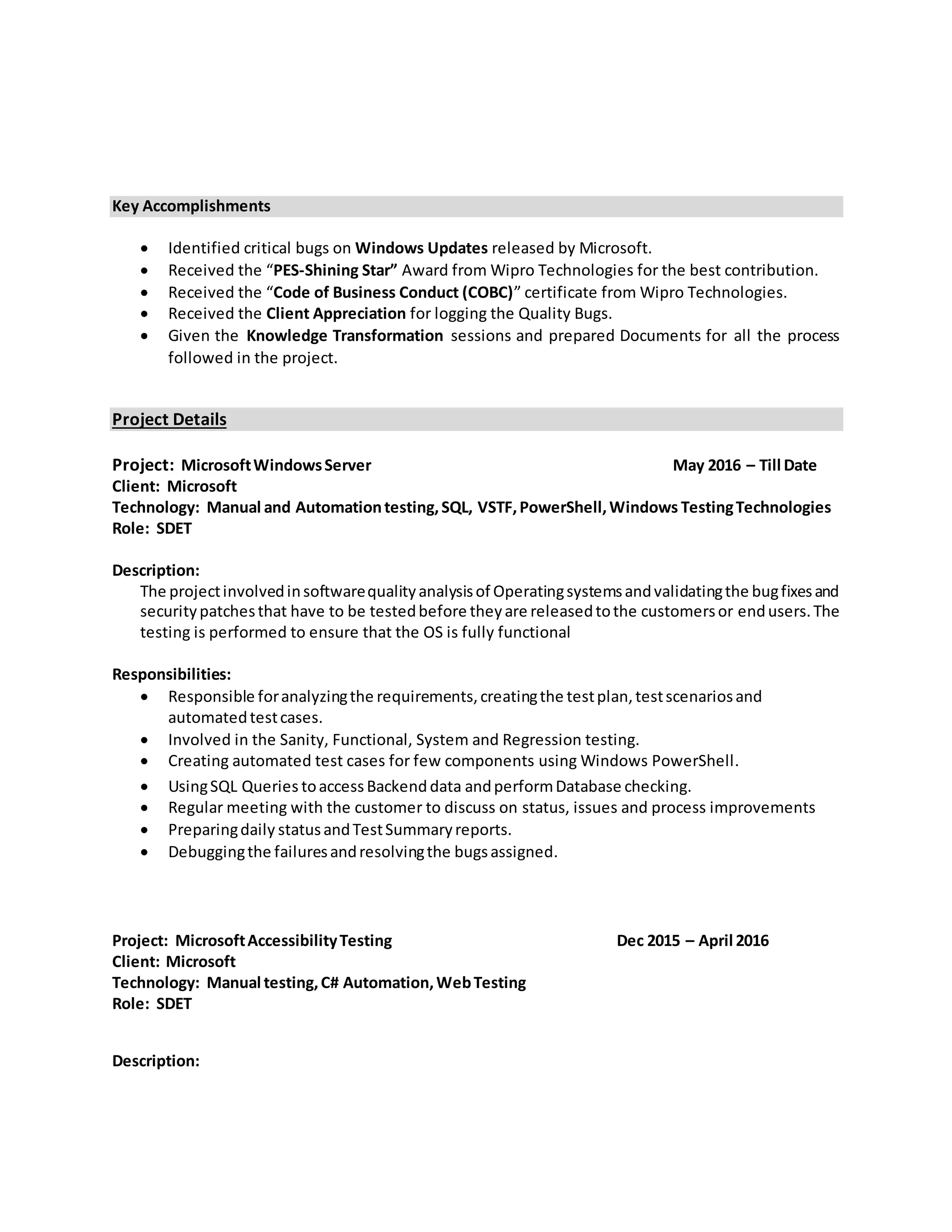 satish_Resume | PDF