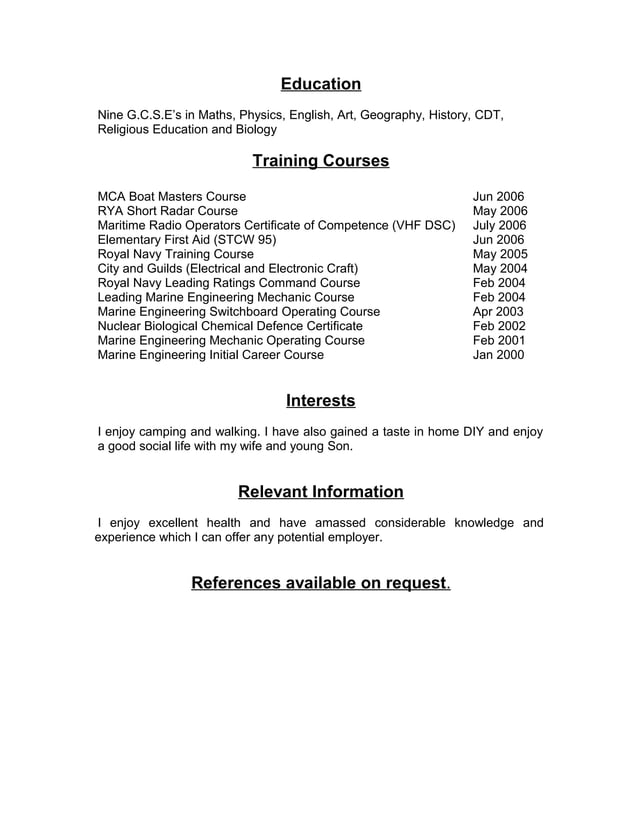 Alan_Richards_CV_2012 | PDF