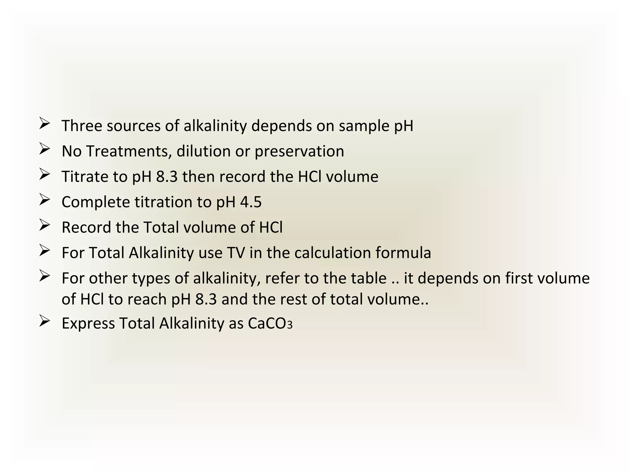Alkalinity in Water | PPT