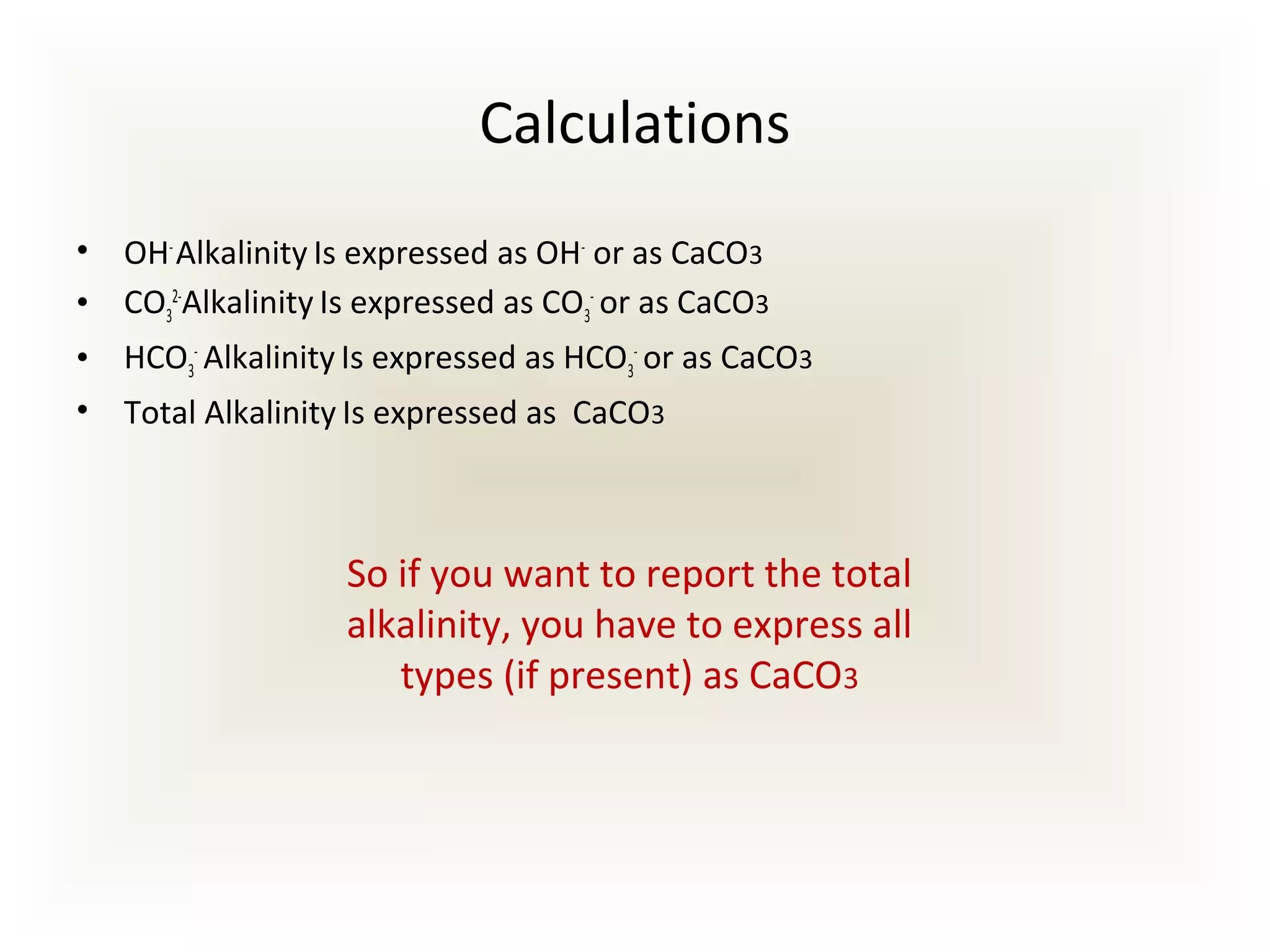 Alkalinity in Water | PPT