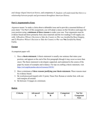 WWI Unit Plan (LinkedIn) | PDF