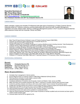 Firoz Noon Update CV | PDF