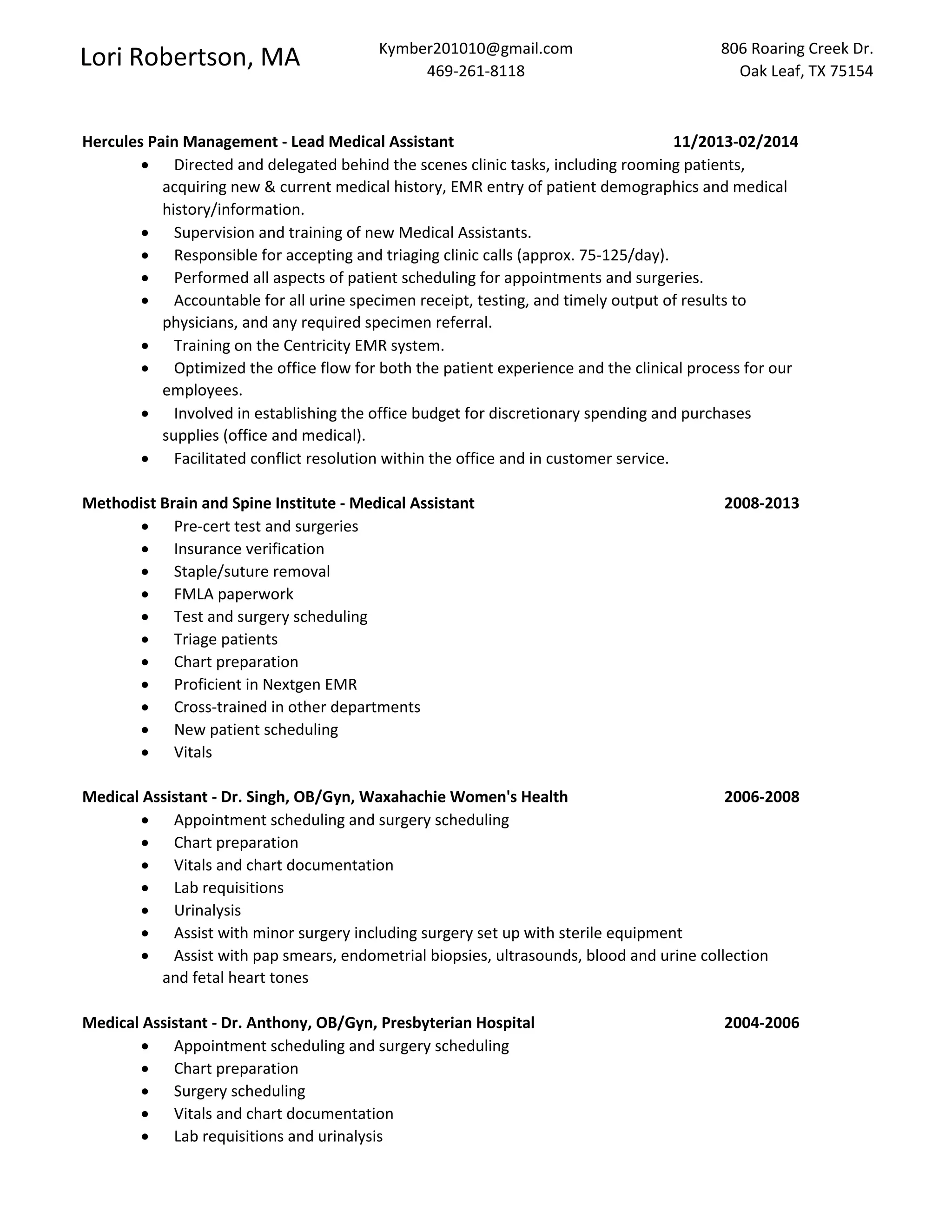 Lori Robertson resume (1) | PDF