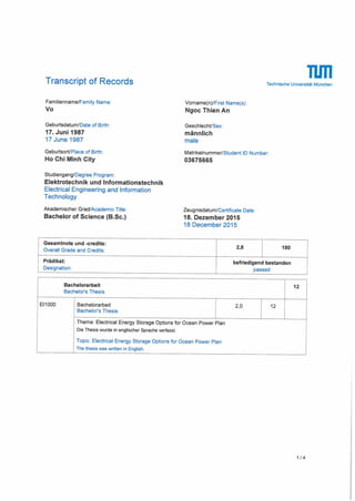 TUM Transcript | PDF