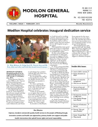 1.2015 MGH Newsletter final | PDF | Healthcare Industry | Industries