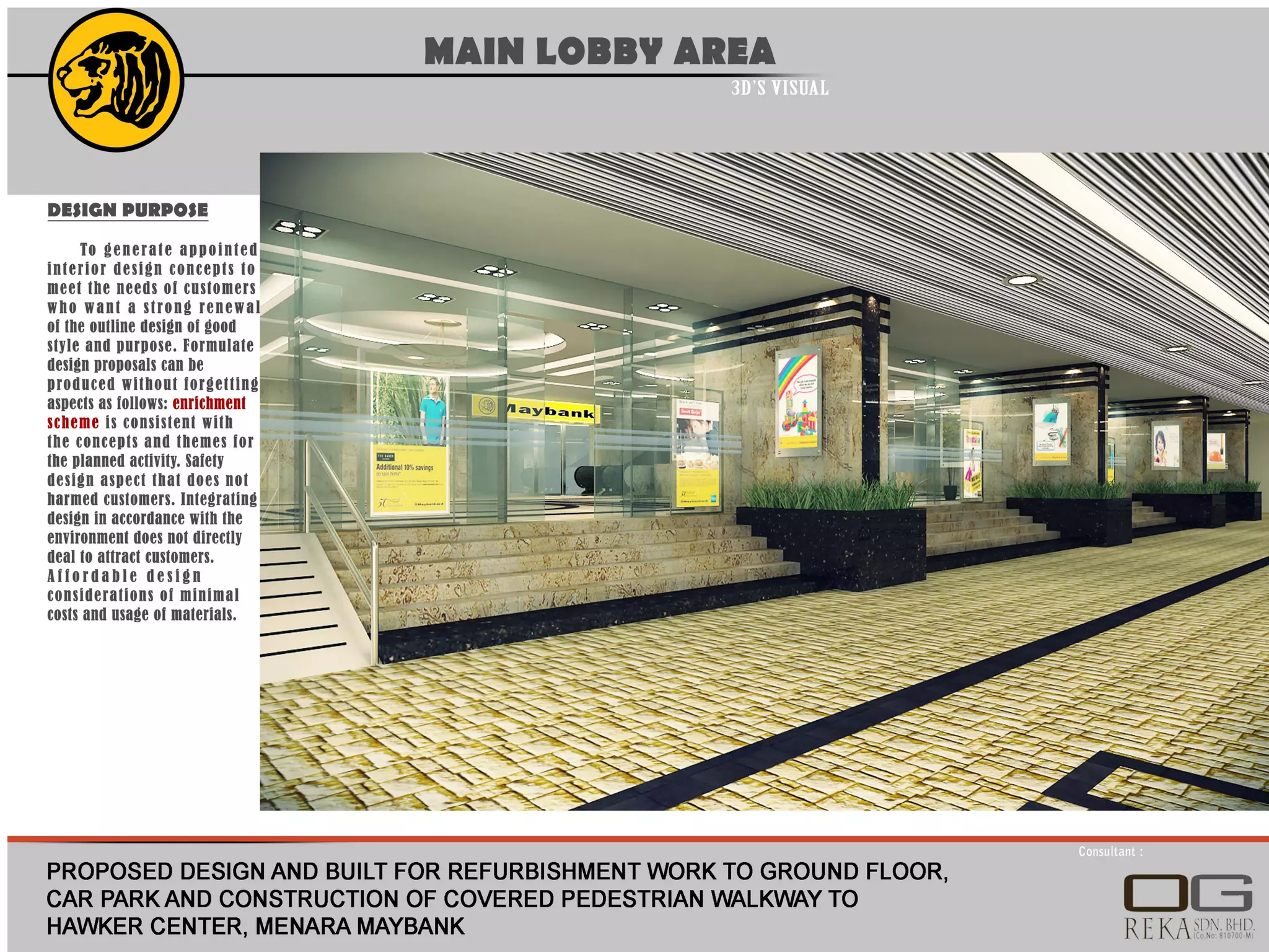 Presentation MAYBANK Executive Lobby & Pedestrian Walkway - 21.3.11 | Rail Travel | Travel Type