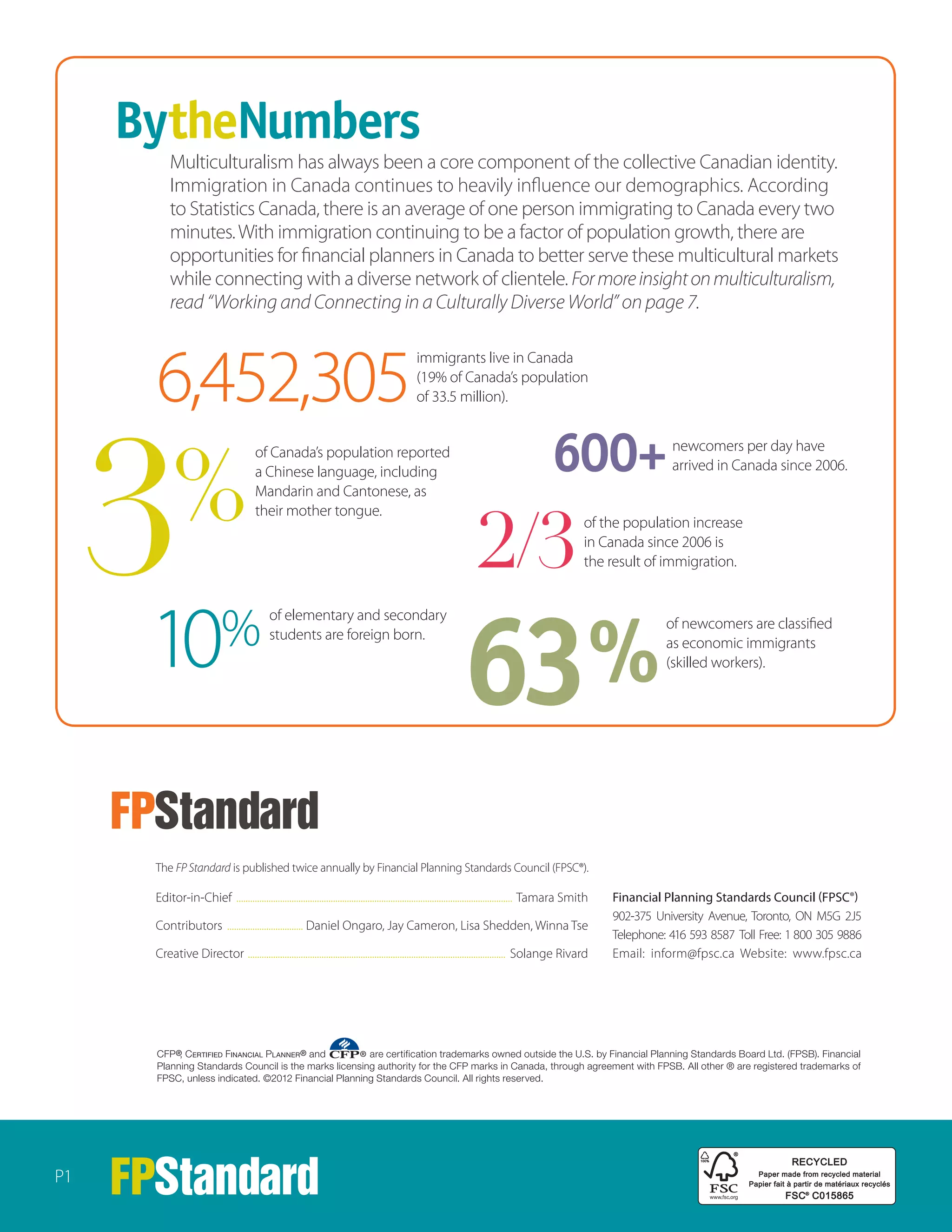 FP_Standard_-_November_2012 | PDF | Financial Planning | Personal Finance