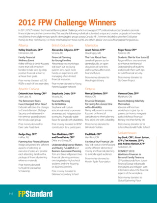 FP_Standard_-_November_2012 | PDF | Financial Planning | Personal Finance