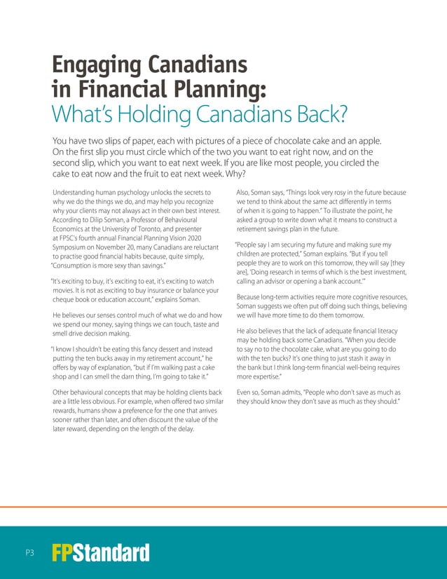 FP_Standard_-_November_2012 | PDF | Financial Planning | Personal Finance