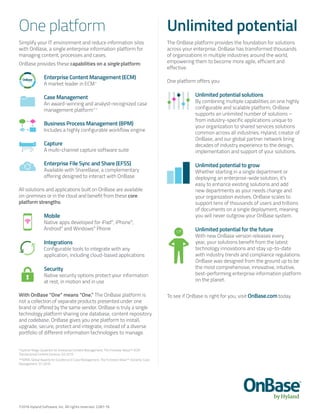 OnBase Infographic | PDF