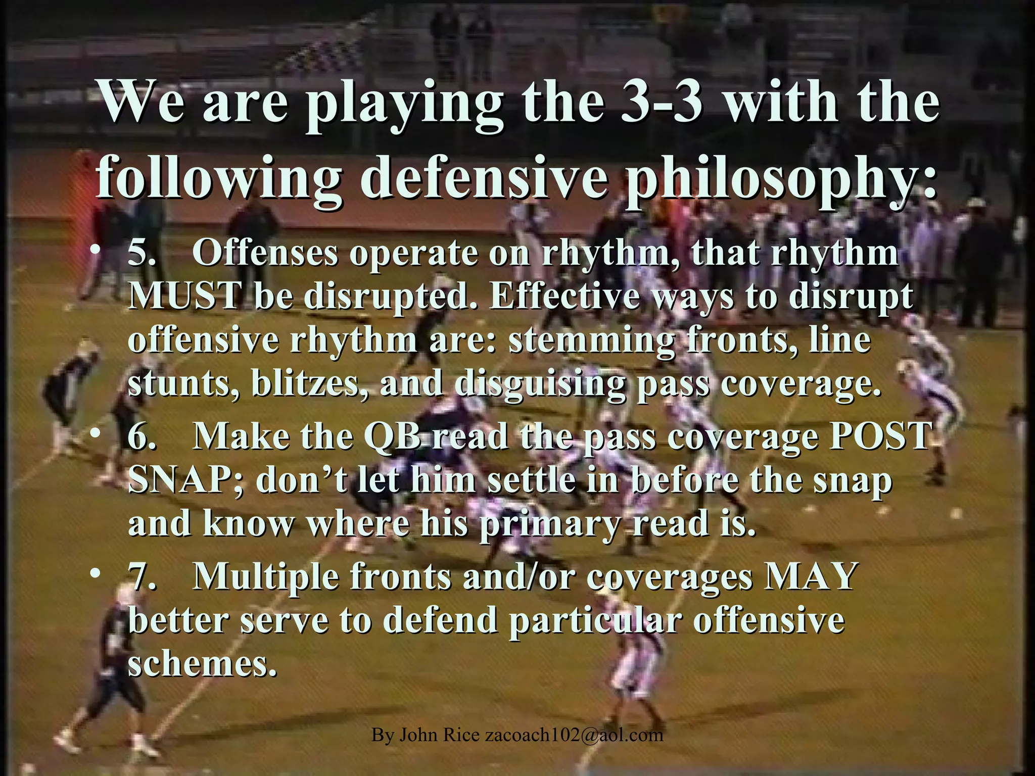 33 Defense - Understanding the Basics - John Rice | PPT