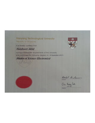 NTU Degree | PDF