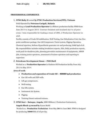 AJITHKUMAR -Lead Production Operator | DOC