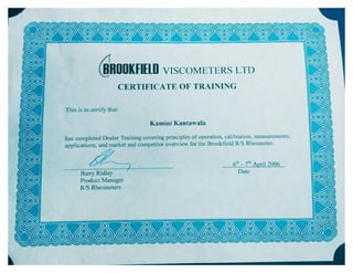 Certi Brookfield, USA 2006 | PPT