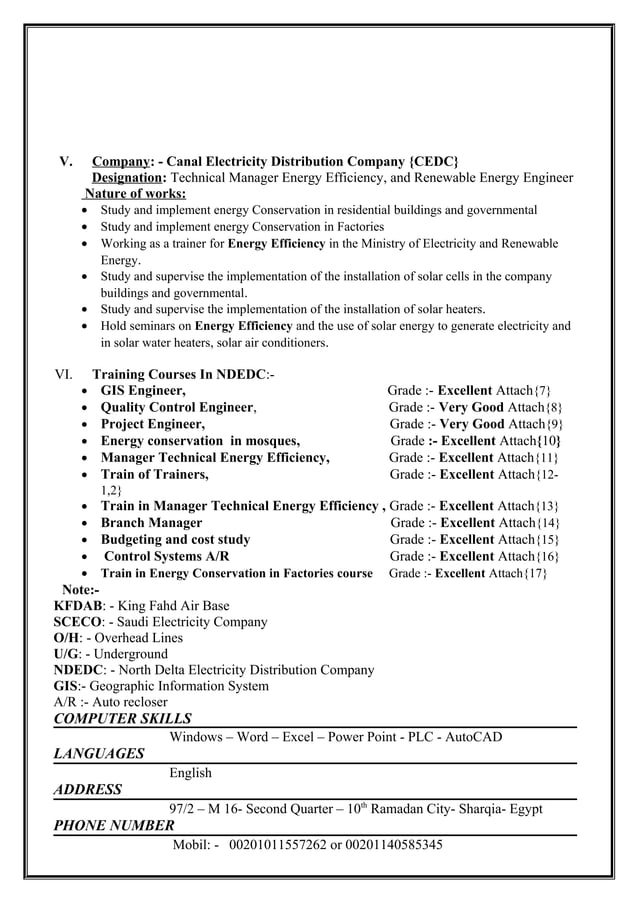 Yasser Wahba CV | PDF