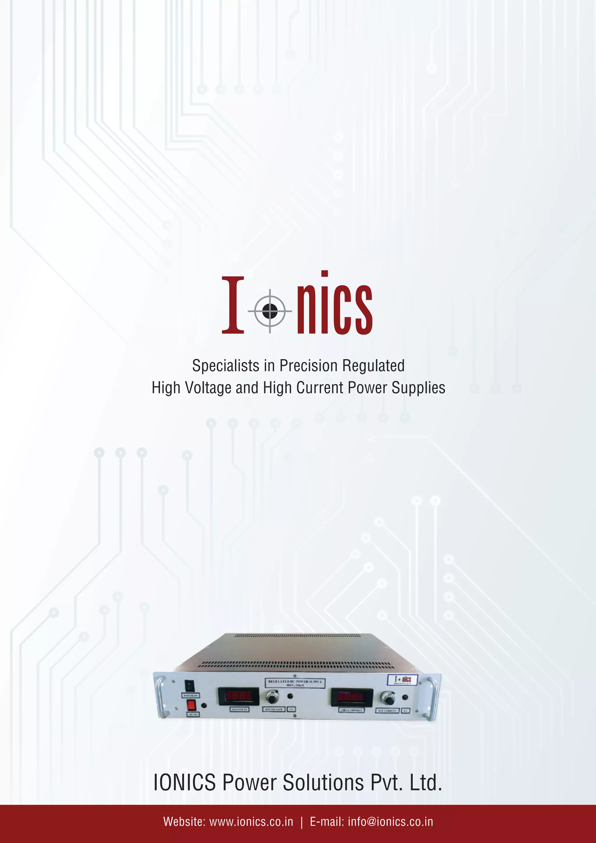 IONICS Product Brochure | PDF