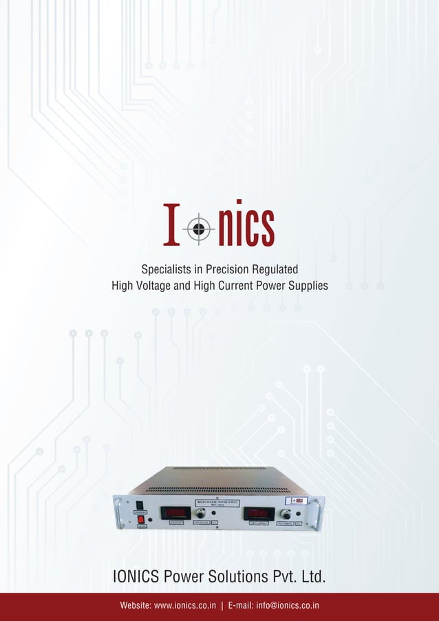 IONICS Product Brochure | PDF